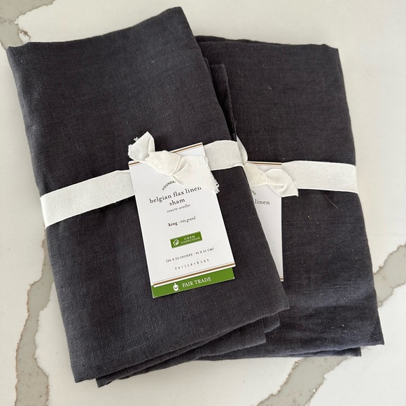 Pottery Barn | Bedding | Pottery Barn Belgian Flax Linensham Set New ...